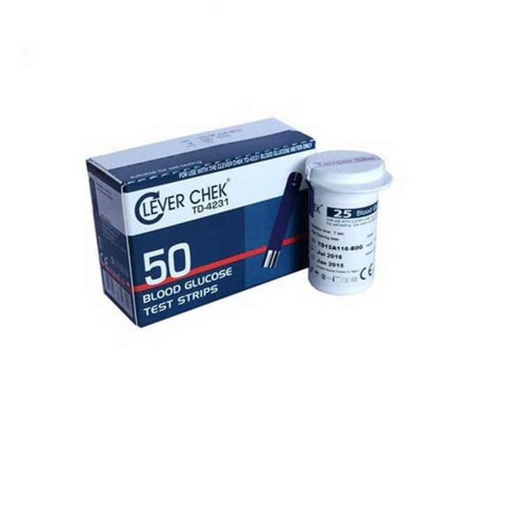 Clever Chek , Td-4231, 50 Blood Gulcose Test Strip | Daraz.com.np