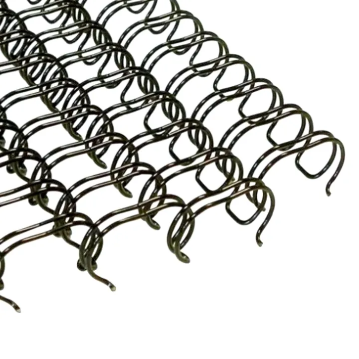 Wire Binding Spines, 12.7mm, 25-80 Sheets, 3:1 Pitch, Black Double Loop ...