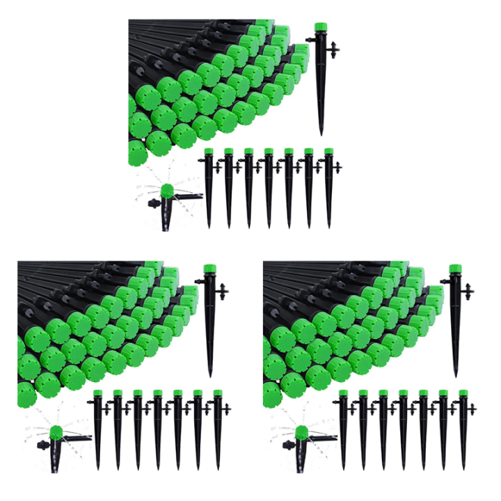 180 Pieces 360 Degree Adjustable Irrigation Drippers with Barbed ...