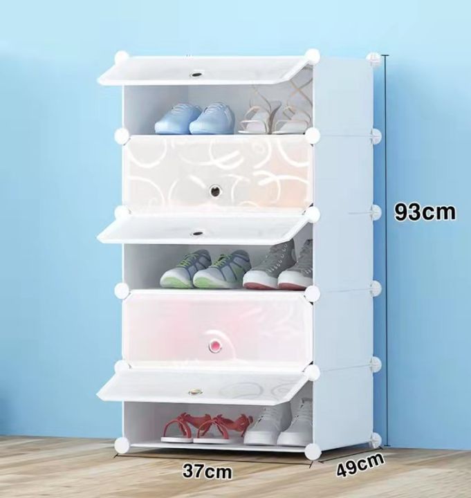 5 Cabinet Portable Shoe Rack-White | Daraz.com.np