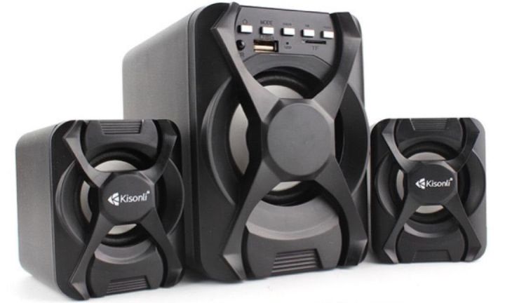 Kisonli U-2500 Bluetooth Usb 2.1 Portable Computer Speaker With Fm ...