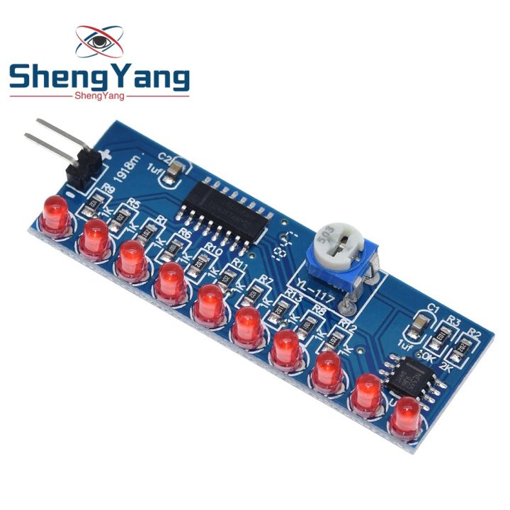 TZT NE555+CD4017 Running LED Flow LED Light Electronic Production Suite ...