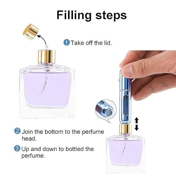 1 Pieces 13ml Mini Portable Refillable Atomizer Perfume Refill Spray ...