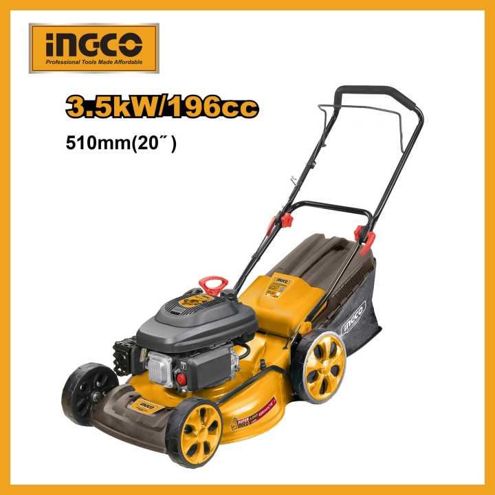 INGCO 3.5Kw Gasoline lawn mower With Catcher,side discharge, mulching ...
