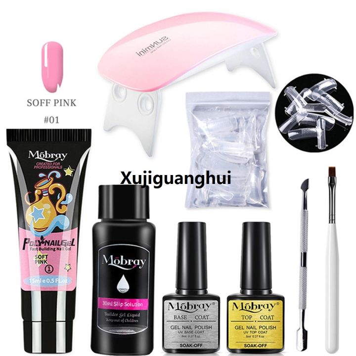 Xujiguanghui Beautious 8Pcs/Set Nail Art UV Quick Extension Nail Kit ...