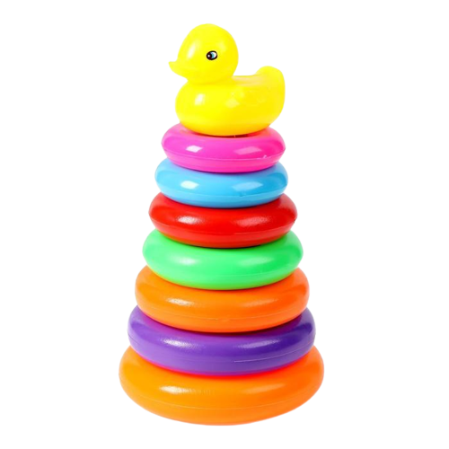 7 Colorful Stacking Rings Tower for Growing Babies, Toddlers | Daraz.com.np