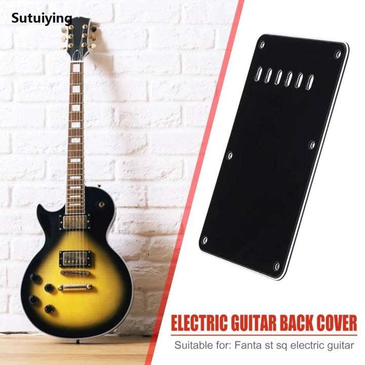 Sutuiying 6 Holes Electric Guitar Tremolo Cavity Cover Back Plate for ...