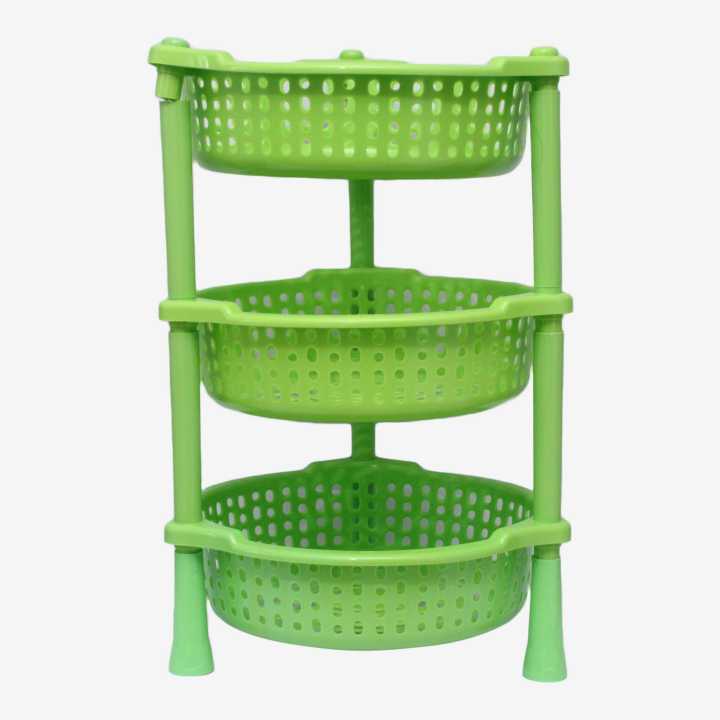 Gem Plasticware M.P. Rack 3 Pcs Set Round 7008 Green | Daraz.com.np