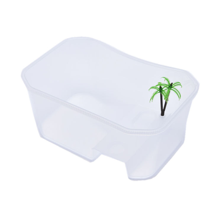 Reptile Vivarium Box for Turtle Tortoise Feeding Box with Basking ...