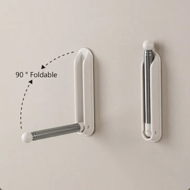 Clothes Hanger Organizer Wall Mounted Hanger Holder Retractable Hanger ...