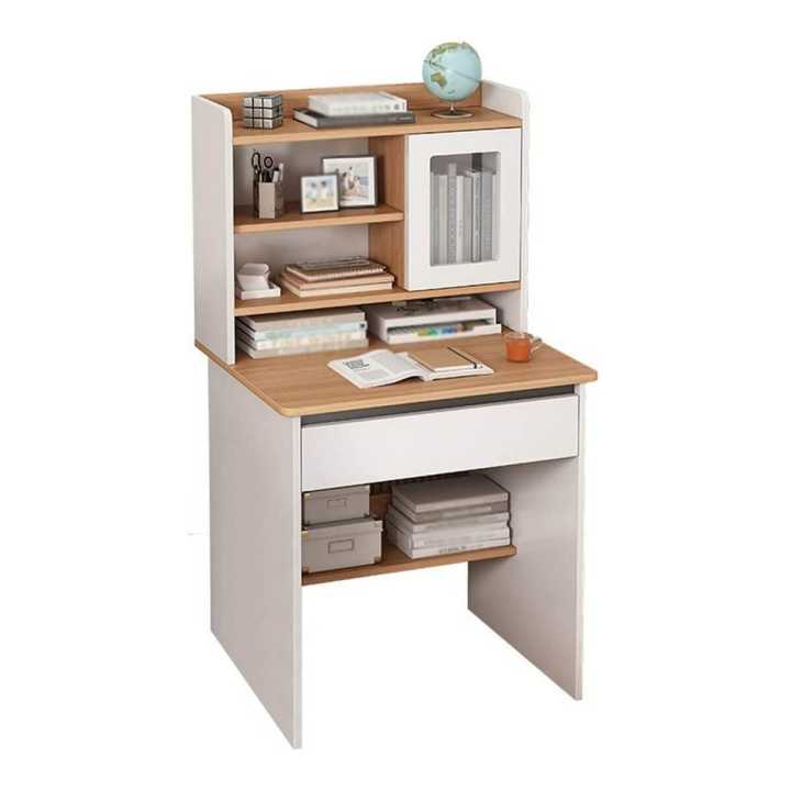 Kamakhya Decor Small Apartment Desk Bookshelf Computer Desk Home ...