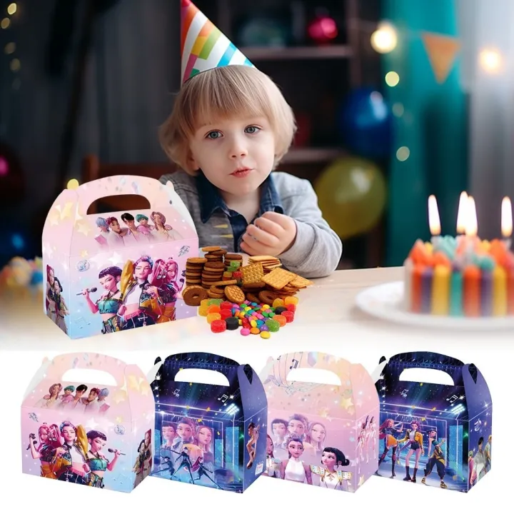 12pcs Anime Theme Decorations Anime Figure Kpop Demon Hunters Candy Box ...