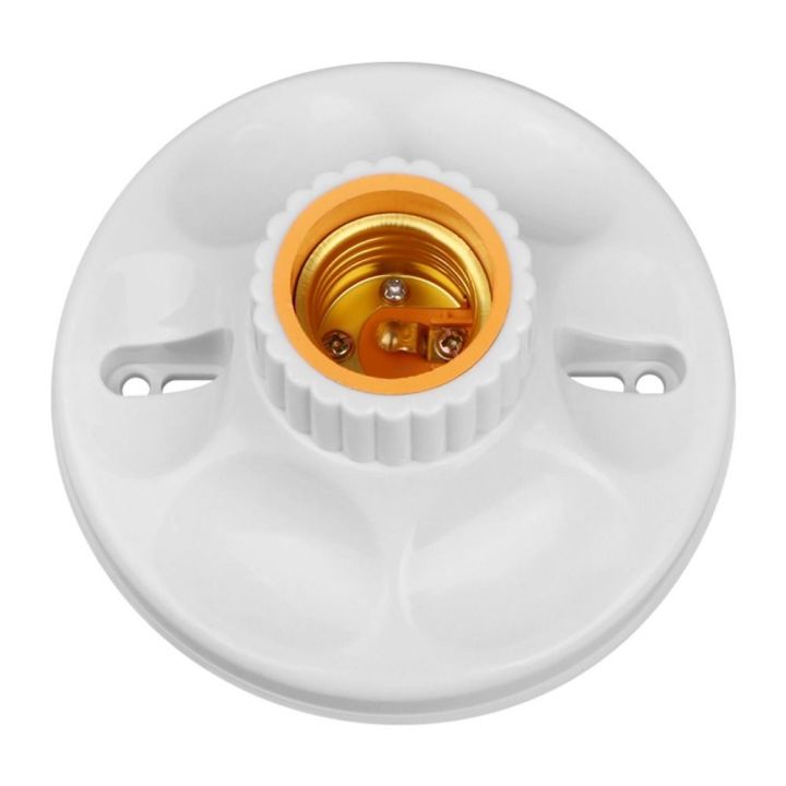 Home Hanging Lamp E27 Screw Bulb Base Lamp Holder Round Socket LED ...