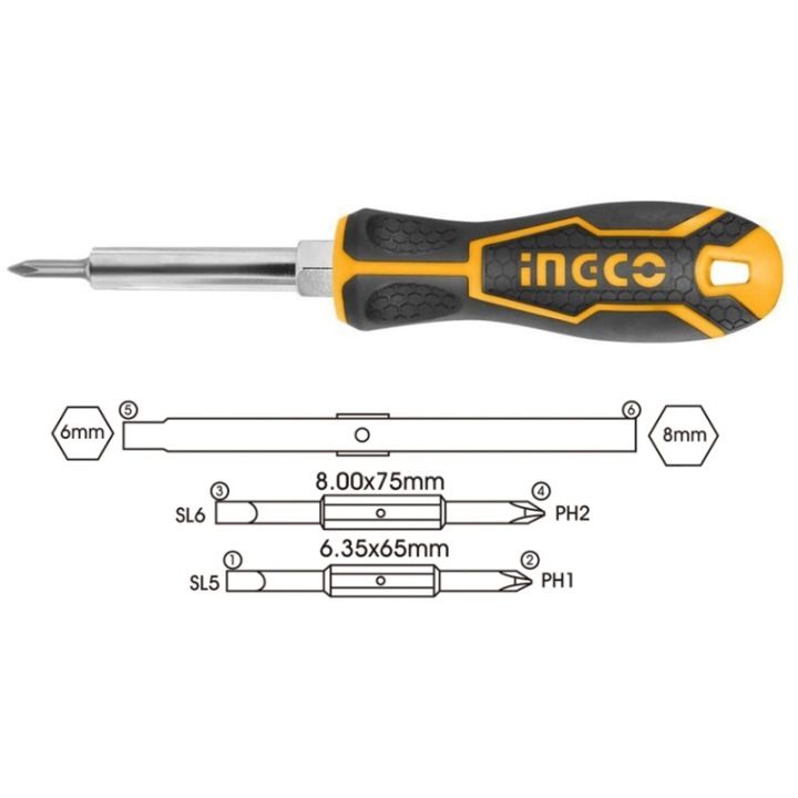 Ingco Screwdriver Set AKISD0608 | Daraz.com.np