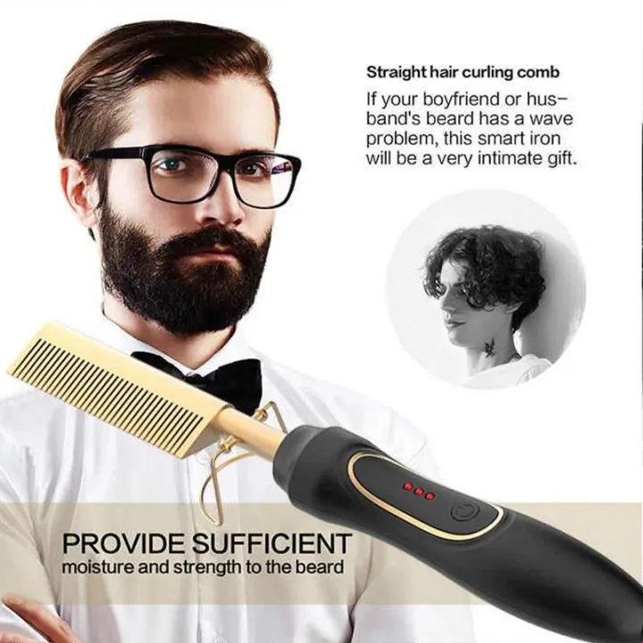 Home Use Hot Straightener Easy Curly Hair Stick 500 Degrees Ceramic ...