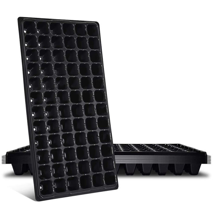 (GGBR) 10 Pack Seed Tray, 72 Cell Seedling Trays with Drain Holes ...