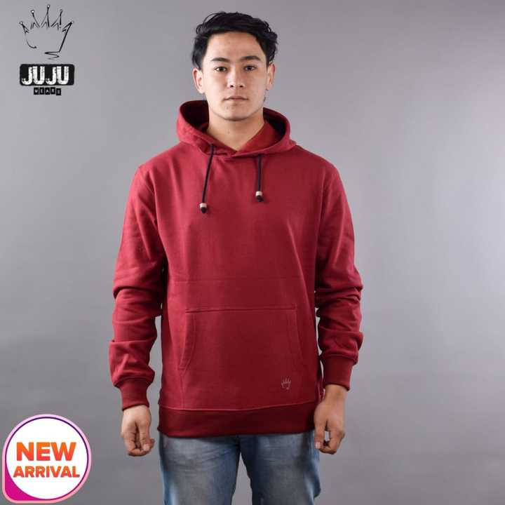 JUJU Wears Wine Colour Soft Hoodie For Unisex | Daraz.com.np
