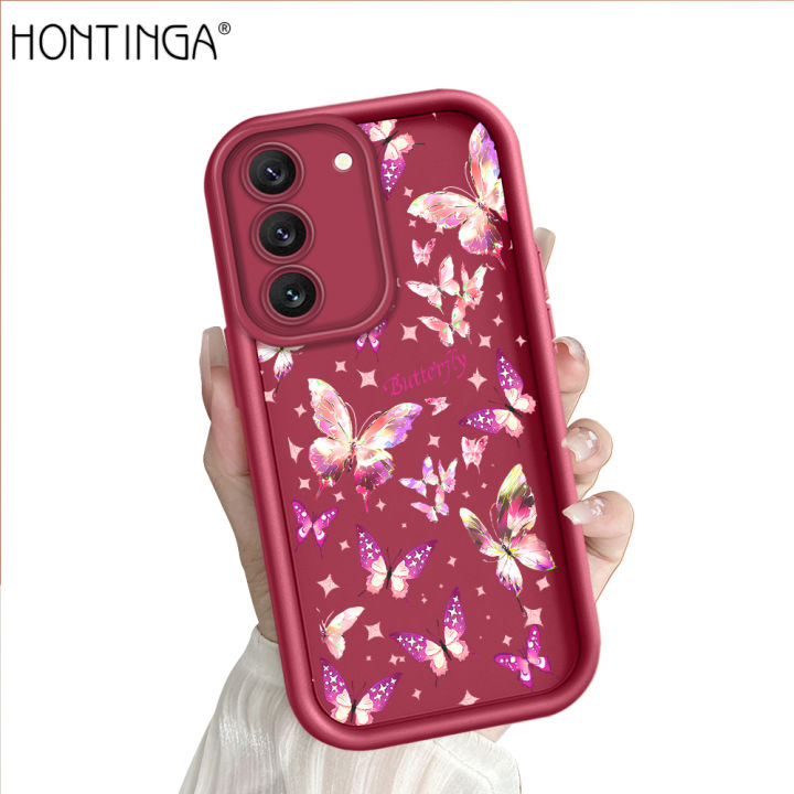 Hontinga for Samsung S22 Ultra S22 Plus S22 5G Back Cover Pink ...
