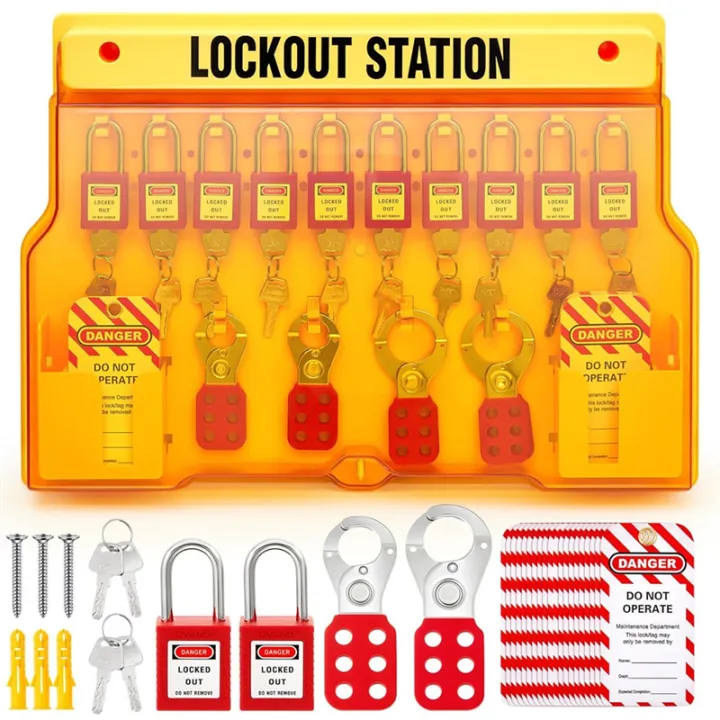 Lockout Tagout Kits, Lockout Tagout Station with Devices for Industrial ...