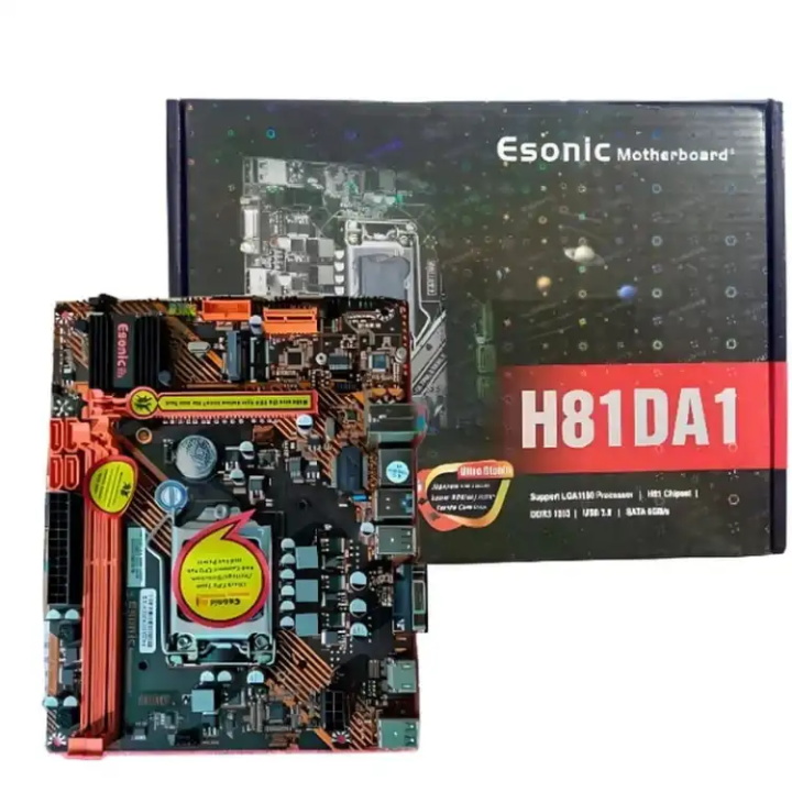 ESONIC H81 Motherboard with M.2 NVMe SSD Slot, Supports 4th Gen ...