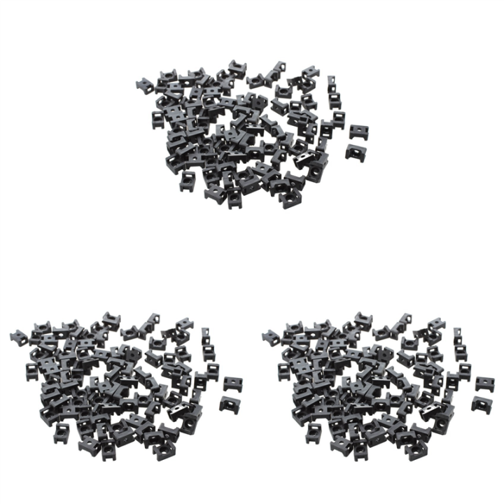 LKPCIGCXM Black 4.5mm Width Cable Tie Base Saddle Type Mount Wire ...