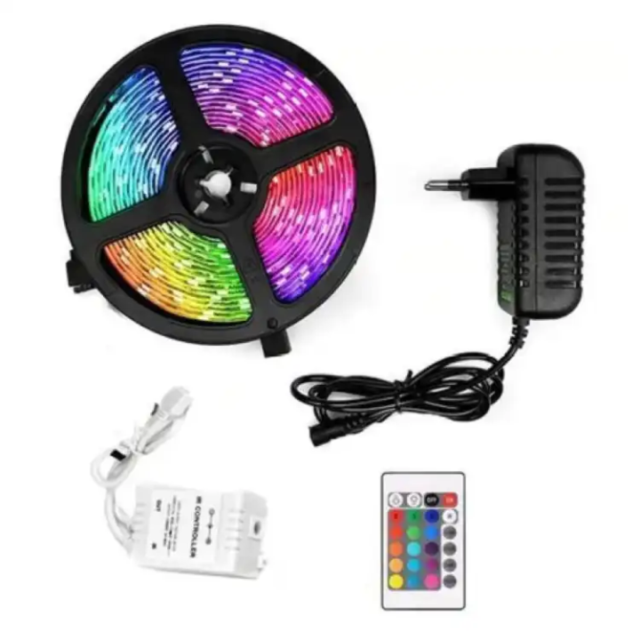 RGB 5m Led Strip light Multicolored With Remote Control | Daraz.com.np