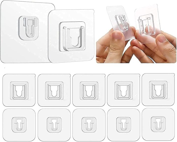Double Sided Self Adhesive Multipurpose Wall Hooks - 5 Pcs | Daraz.com.np