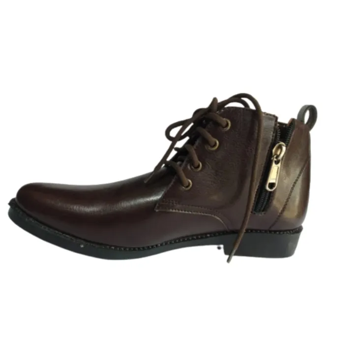 Brown Leather Boot for Stylish Men | Daraz.com.np