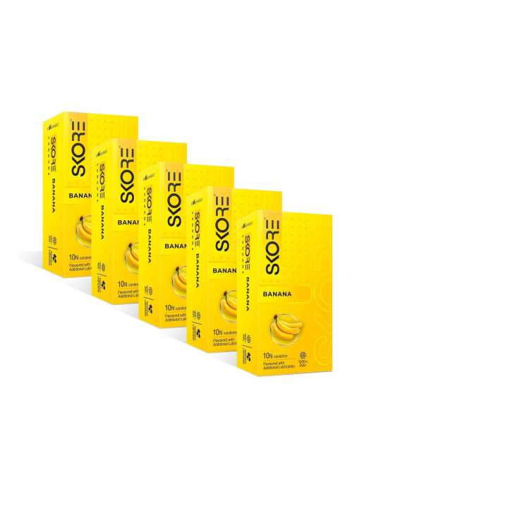 Skore Banana Flavored 10s ( pack of 5 ) | Daraz.com.np