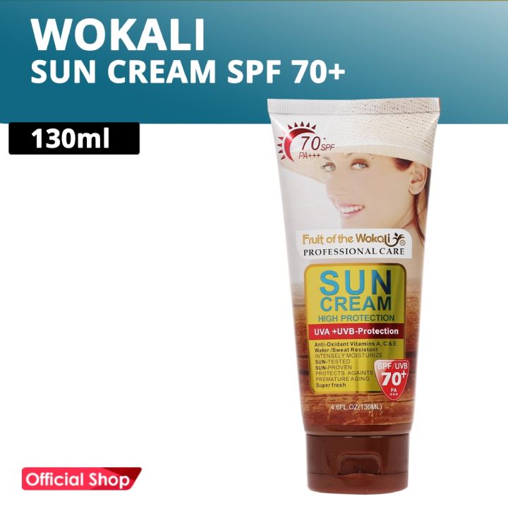 Wokali Sun Cream High Protection SPF 70+ 130ml | Daraz.com.np