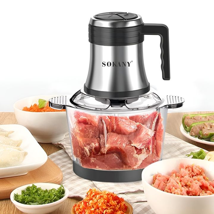 Sokany Mini Wonder Chopper SK-7006 Electric Meat Grinder 2L Electric ...