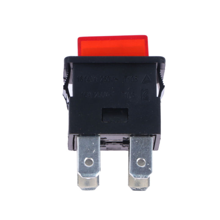 16A 4 Pins Locked Push Button Electrical Rocker Switch With LED Light ...