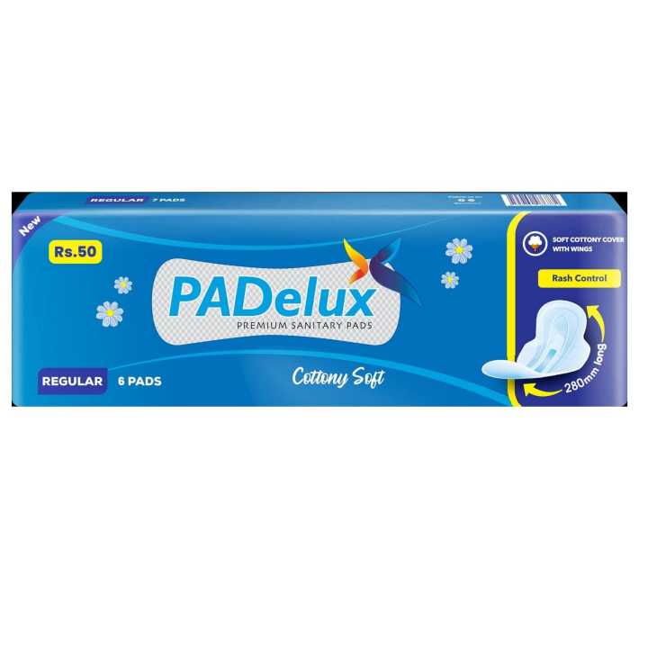 PADelux Sanitary Pads Cottony Soft 240 mm 6 Pads | Daraz.com.np