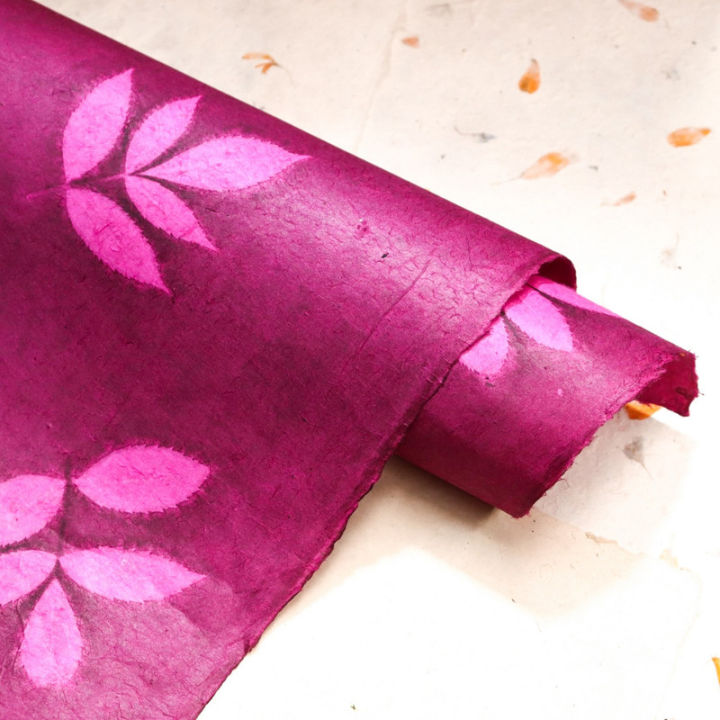 Pink Leaf Shade Gift Wrapping Lokta Paper Sheets 26*19 Cm | Daraz.com.np