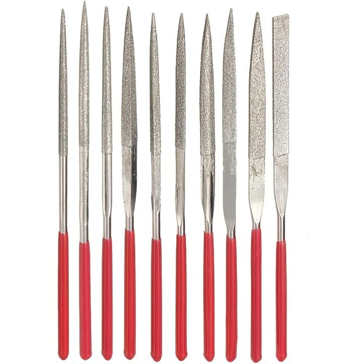 10Pcs/set Useful Special Shaped Diamond Needle File Set Plating Hand ...