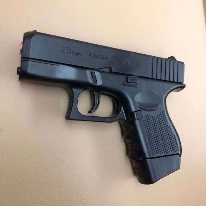 Black Mini G26 Continuous Firing Soft Bullet Shell Throwing Toy Gun ...