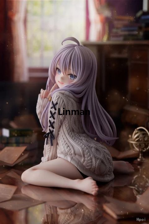 The Journey of Elaina Anime Figures GK Model Elaina Sweater Doll Action ...