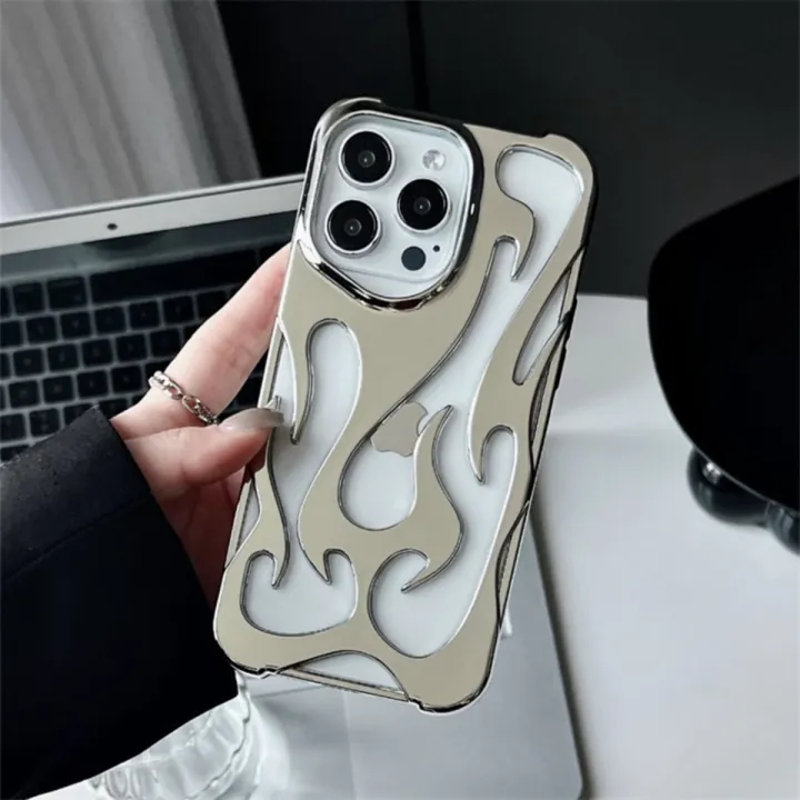 HOCE Hollowed Flame Phone Cases For iPhone 16 15 14 13 12 11 Pro Max 14 ...