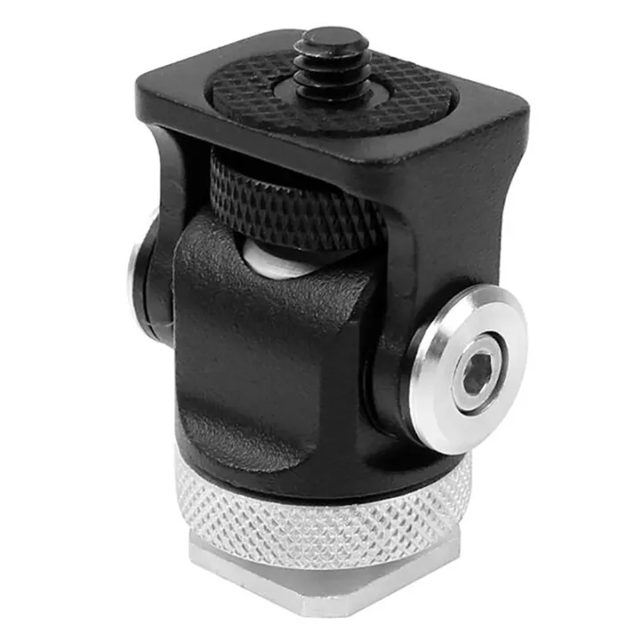 fasdaga 3X Mini Hot Shoe Mount Monitor Microphone Flash Holder 1/4 Inch ...