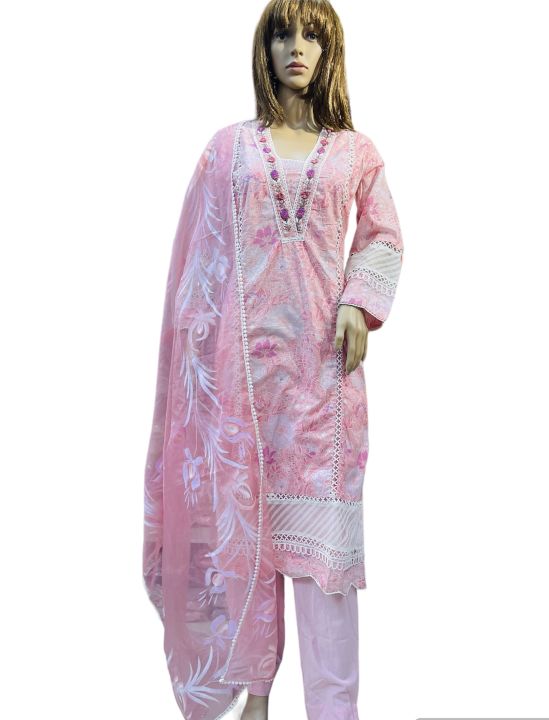 NS Fashion Women Party Wear Cotton Kurta Set | Daraz.com.np