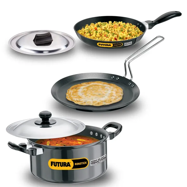 Futura 3 Pieces Cookware Set 1, Induction Cookware Set (INSET1) | Daraz ...