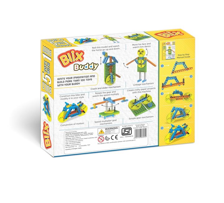Blix Buddy | STEM Engineering System | Age 5+ | 5+ Models | DIY Toys ...