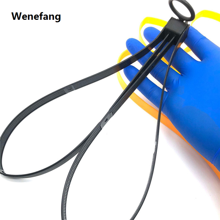 Wenefang Double Flex Zip Tie Cuff Flex Restraints Handcuff Disposable ...