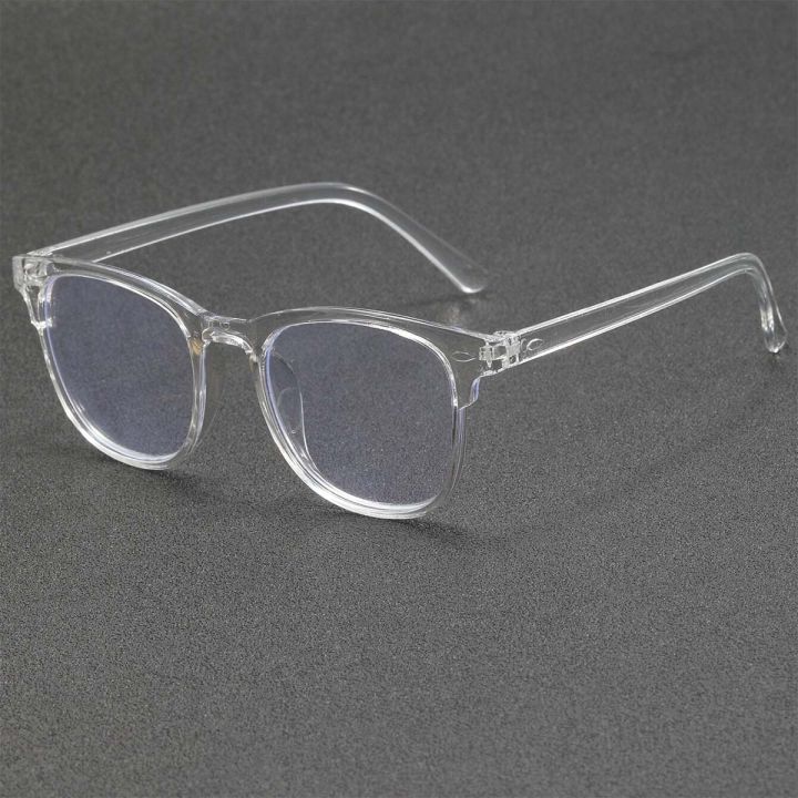 Blue Ray Cut Club Master Design Transparent Frame Glass For Women And ...