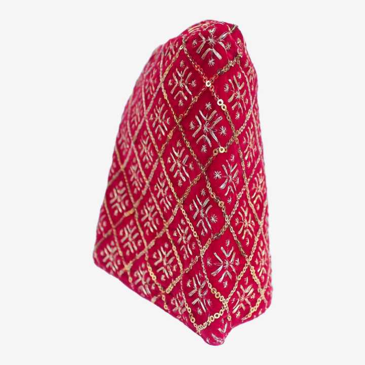 Red Nepali Behula Dhaka Topi For Men | Daraz.com.np