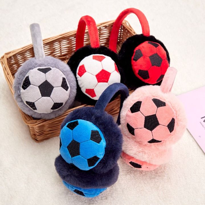 Fashion Plush Football Ear Warmer Anti-Freeze Thickened Kids Earmuffs ...