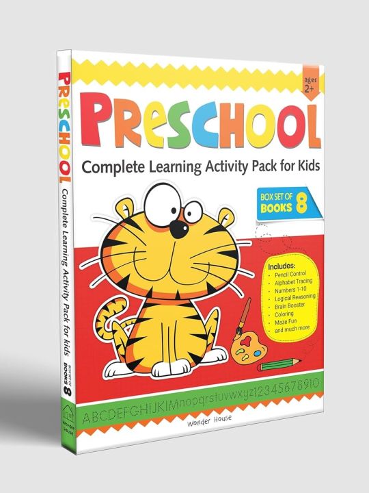 Box Set of 8 Books: Preschool Complete Learning Activity Pack For Kids ...