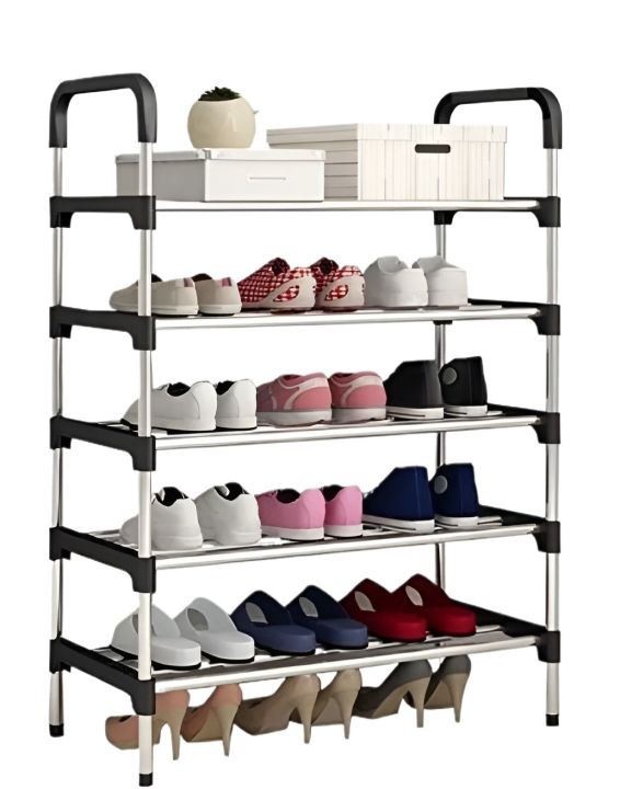 Stainless Steel Foldable Shoe Rack 5 Layers | Daraz.com.np