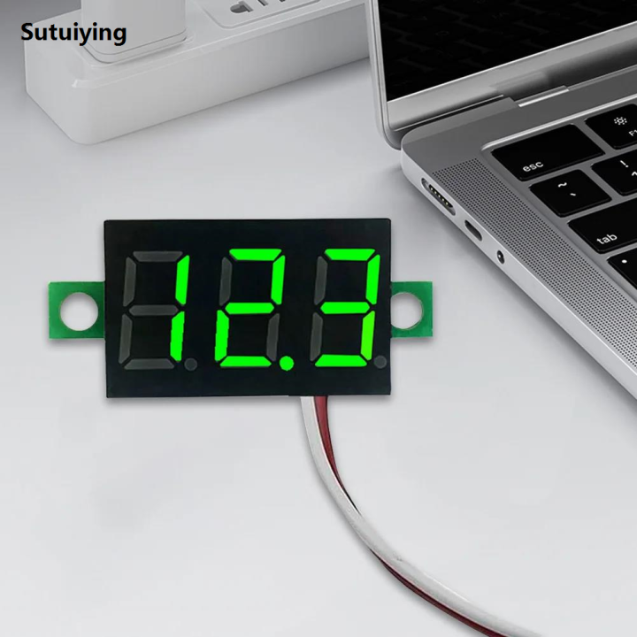 Sutuiying 10PCS 0.28 Inch 2 Wires Mini Display Module Volt Meter LED ...