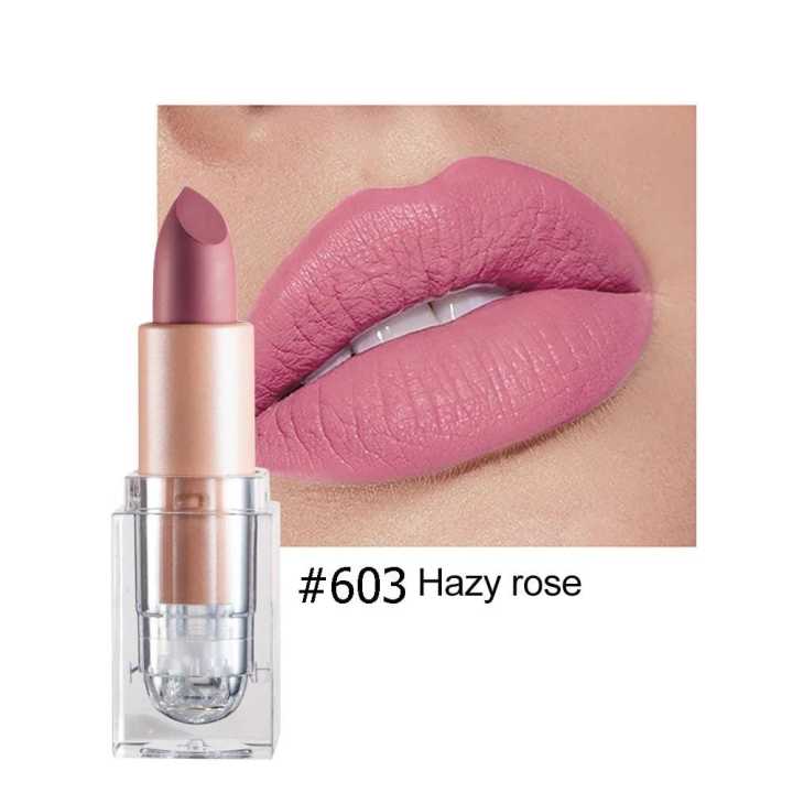 Handaiya Matte Nude Hazy Rose Waterproof Tint Moisturizer Lipstick ...
